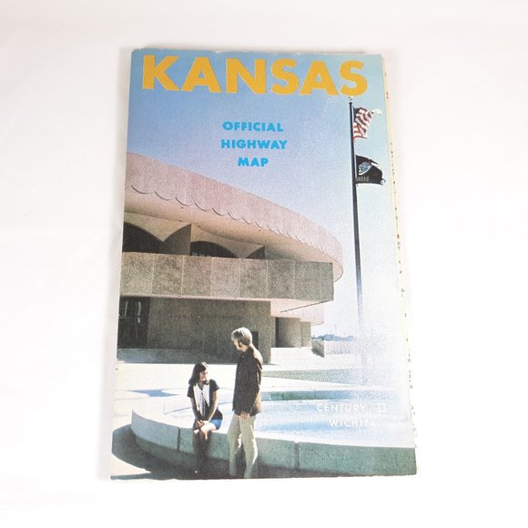 Accents | Kansas Official Map Highway Vintage Road Map | Poshmark